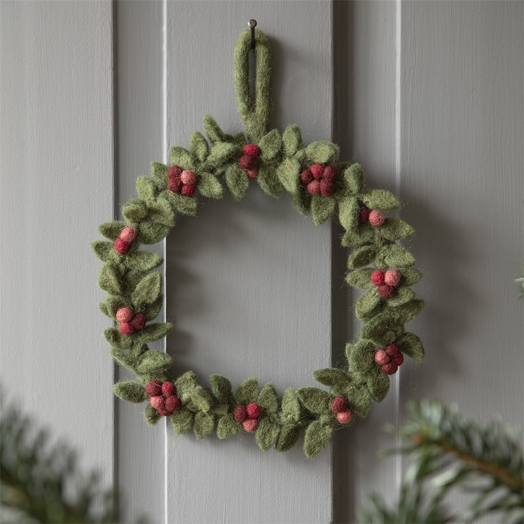 Filzkranz mit Mistel | Decor-by-Glassor.cz